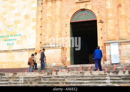 catholic church in Combita, Boyacá, Colombia, South America Stock Photo ...