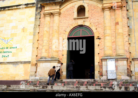 catholic church in Combita, Boyacá, Colombia, South America Stock Photo ...