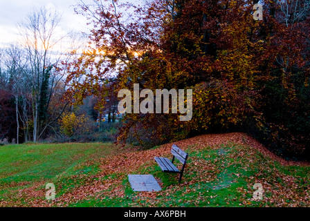 Reigate Hill view point Panoramic at Autumn made up of 16 images ...