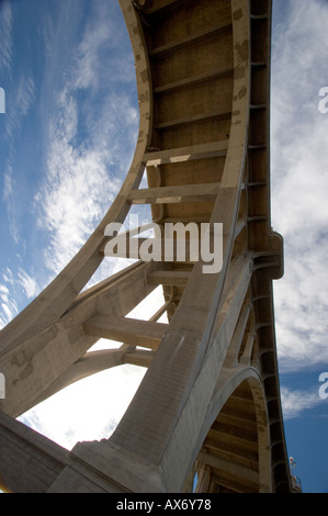 Colorado Street Bridge in Pasadena at golden hour Stock Photo - Alamy