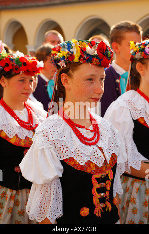 Lowicz folk dancers, Parade during Folklore Days in Olsztyn, Poland ...