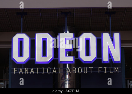 ODEON Cinema Neon Sign Stock Photo - Alamy