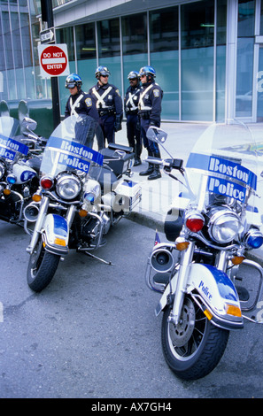 Boston Police motorcycles Stock Photo - Alamy