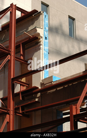 Building Wall Support Steel Beams at Construction Site Stock Photo - Alamy