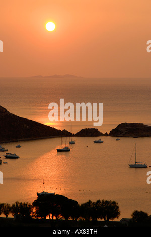 Sunrise Patmos Island, Dodecanese, Aegean Sea, Greece Stock Photo - Alamy