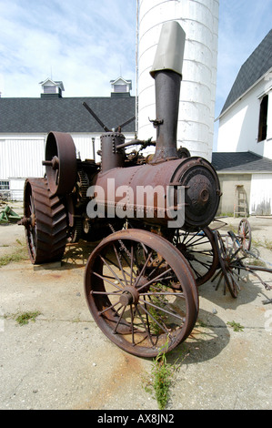 Old Steam Powered Farm Tractor Circa 1900 Stock Photo - Alamy
