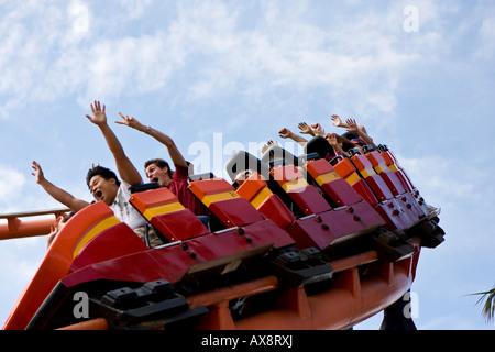 The Scorpion Roller coaster ride, Busch Gardens Theme Park, Tampa ...