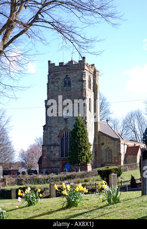 Brinklow village, Warwickshire. Church of St. John the Baptist. A Grade ...