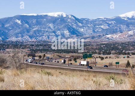 Interstate 25 in Colorado Springs Stock Photo - Alamy