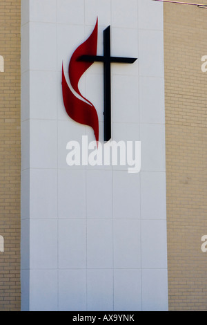 Religious Cross on the Side of a Church Stock Photo - Alamy