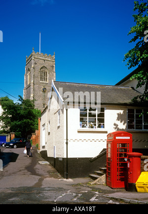 View of Saint Michaels church, Framlingham village, Suffolk County ...