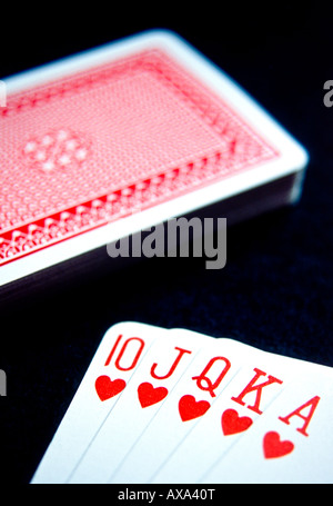 Poker cards royal flush the highest ranking hand in holdem poker on ...