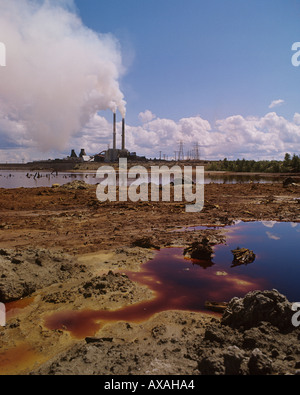 Copper Mine and smelter at Noranda Quebec Canada Cyanide extraction ...