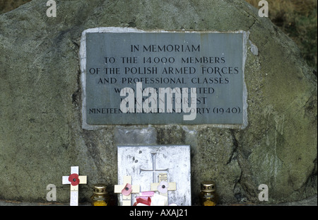 Katyn Memorial, Cannock Chase, Cannock, Staffordshire, England, United ...