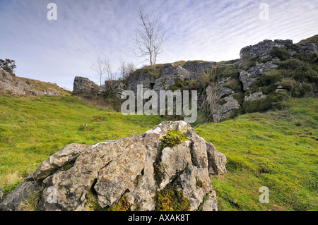 Limestone Cliffs and Rock Formations Ubley Warren Blackdown ...