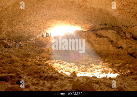 Interior of the Dahl Misfir (White Cave) in Qatar Stock Photo - Alamy
