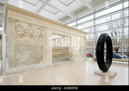 The Ara Pacis or Altar of Peace built by Emperor Augustus housed in a ...