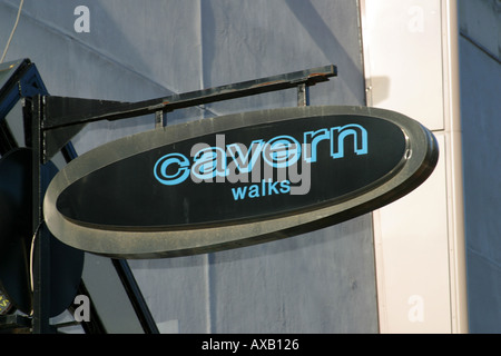 The entrance to the exclusive Cavern Walks shopping centre in Liverpool ...