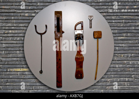 Old cutting tools for barrels production Stock Photo - Alamy