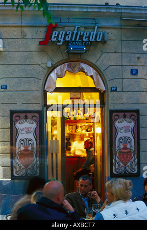 Trieste cafe bar, the Viale XX Settembre is a 200 metre long boulevard ...