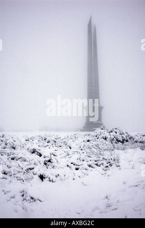 Snow scene at Bodmin Beacon Cornwall Stock Photo - Alamy