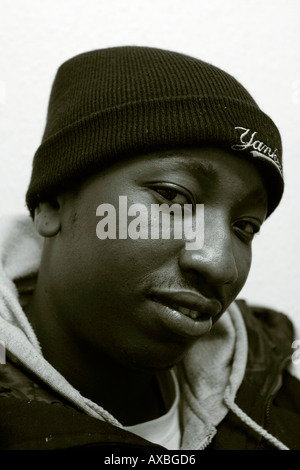 UNITED KINGOM LONDON PORTRAIT OF AYOUNG BLACK ZIMBABWEAN MAN Stock ...