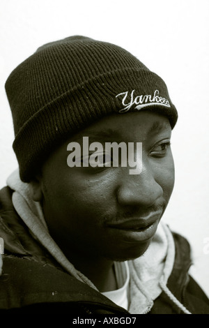 UNITED KINGOM LONDON PORTRAIT OF AYOUNG BLACK ZIMBABWEAN MAN Stock ...