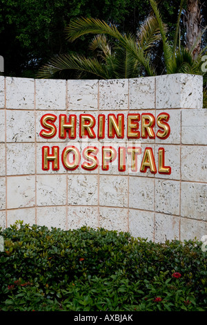 Shriner's Hospital Sign Stock Photo - Alamy