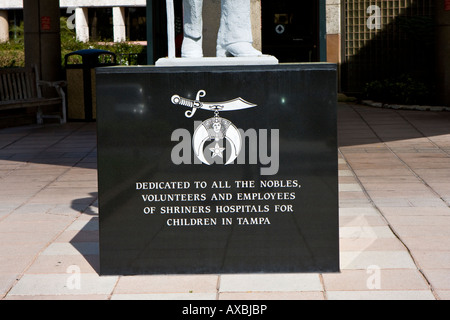Shriner's Hospital Statue of a Shriner and a Child Stock Photo - Alamy