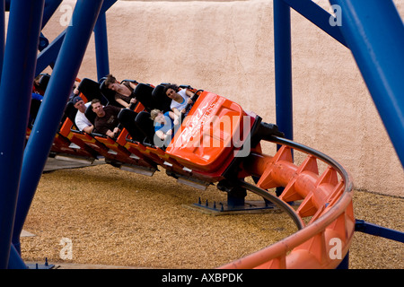 The Scorpion Roller coaster ride, Busch Gardens Theme Park, Tampa ...