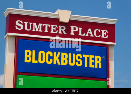 Vintage Blockbuster Video sign in Sumter, South Carolina, USA – a ...