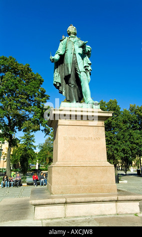 Statue of poet and author Henrik Wergeland, Oslo, Norway Stock Photo ...