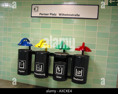Waste glass bins, Berlin, Germany Stock Photo - Alamy