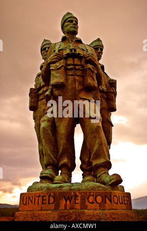 Commando Memorial Statues at Spean Bridge near Fort William Western ...