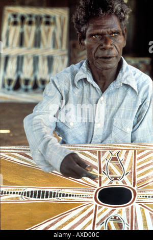 Famous Aboriginal artist David Malangi wise elder of the ...