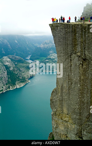 Preikestolen, Rock, Rock platform, Rock pulpit, Lysefjord, Ryfylke ...