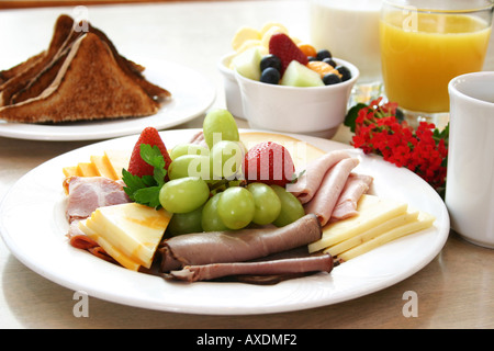 Breakfast Series - Protein platter Stock Photo - Alamy