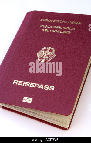 German Passport with Biometric Chip (ePass) and an Imigration Card for ...