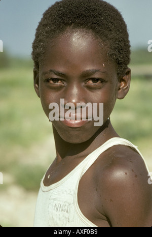 Africa Namibia Ovamboland Boy Stock Photo - Alamy