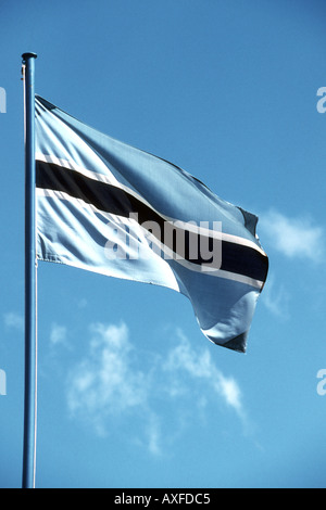 The Botswana flag Stock Photo - Alamy