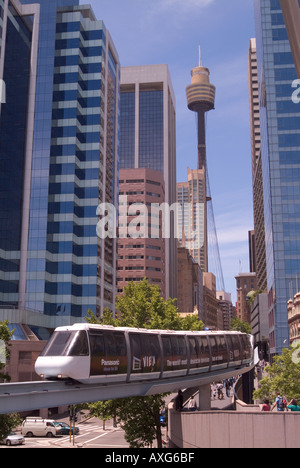 The old Sydney Monorail train system in Darling Harbour which was ...