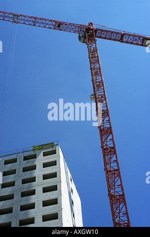 Build the Future Concept. Tower Crane with 2025 Year Sign on a white ...