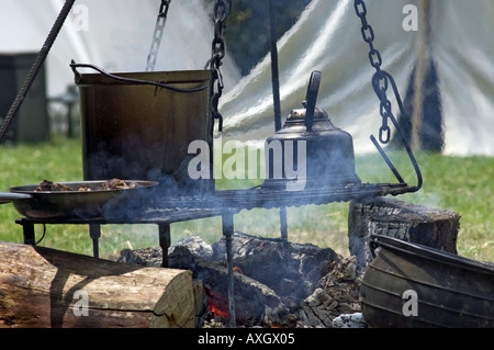 historical reconstruction of ancient army encampment Stock Photo - Alamy