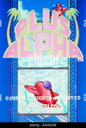 Plus Alpha Jaleco 1989 Vintage arcade videogame screen shot - EDITORIAL ...