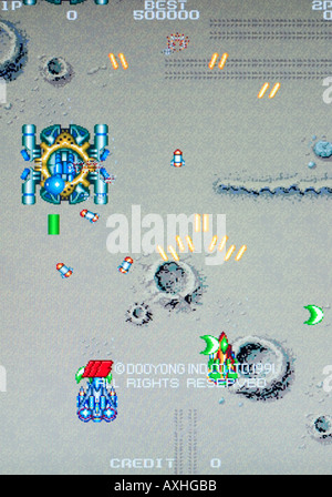 Pollux Dooyong 1991 Vintage arcade videogame screen shot - EDITORIAL ...