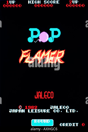 Pop Flamer Jaleco Japan Leisure Co Ltd 1982 Vintage arcade videogame ...