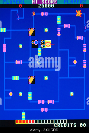 Power Surge 1988 Vintage arcade videogame screen shot - EDITORIAL USE ...