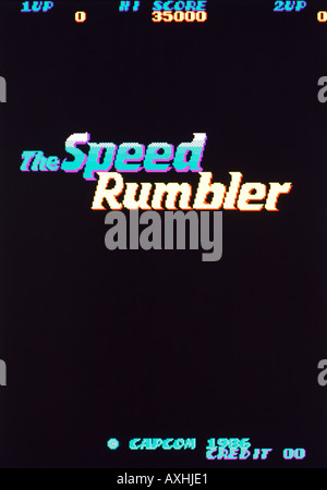 The Speed Rumbler Capcom 1986 Vintage arcade videogame screen shot ...