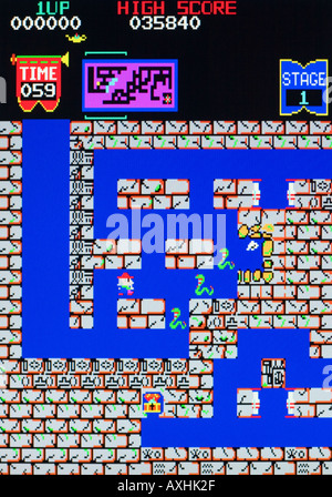 Tutankham Konami 1982 Vintage arcade videogame screen shot - EDITORIAL ...