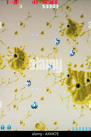 Vulgus Capcom 1984 Vintage arcade videogame screen shot - EDITORIAL USE ONLY Stock Photo - Alamy